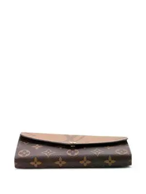 LOUIS VUITTON Sarah Wallet Nm Reverse Monogram Giant And Monogram Canvas Small Wallets - Brown