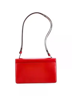 Prada Spazzolato Leather Medium Shoulder Bag - Red