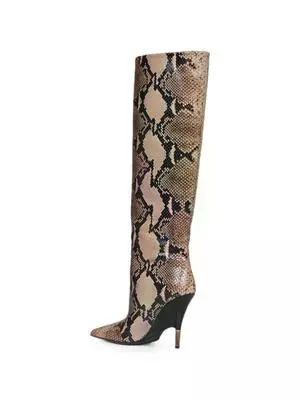 Khaite Empire Python-embossed Boots