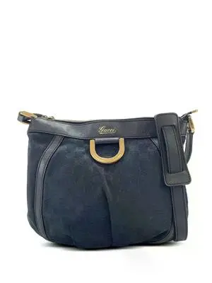 Gucci Canvas Gg Monogram Abbey Shoulder Bag - Black
