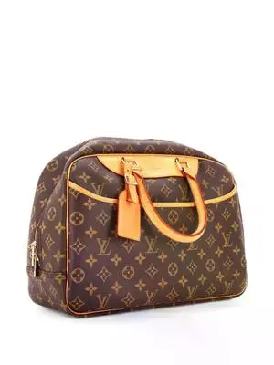 LOUIS VUITTON Deauville Monogram Canvas Handbag - Brown