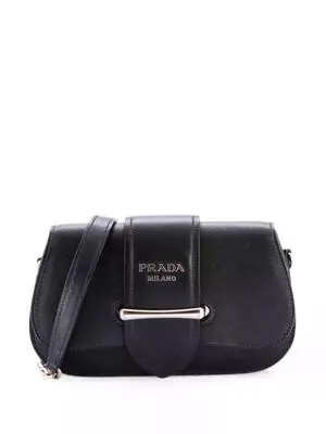 Prada Sidonie City Calf With Saffiano Mini Shoulder Bag