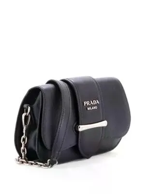 Prada Sidonie City Calf With Saffiano Mini Shoulder Bag