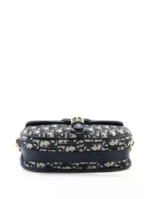 Dior Bobby Flap Oblique Canvas Bag - Blue