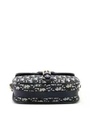Dior Bobby Flap Oblique Canvas Bag - Blue