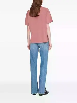 ANINE BING Cade Tee Los Angeles University Earth Top - Red