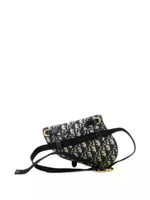 Dior Saddle Oblique Canvas Belt Bag - Blue