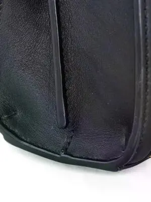 Saint Laurent Cassandra Top Handle Bag Raffia With Leather Mini Satchel