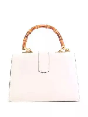Gucci Dionysus Bamboo Top Handle Bag Colorblock Leather Medium Satchel - Blue