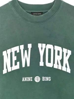 ANINE BING New York" University Sweatshirt - Green