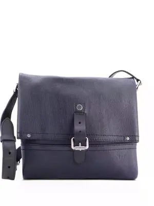 LOUIS VUITTON Canyon Messenger Bag Utah Leather Pm - Black