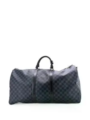 LOUIS VUITTON Keepall Bandouliere Travel Bag - Blue
