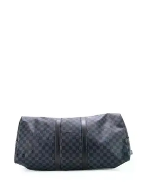 LOUIS VUITTON Keepall Bandouliere Travel Bag - Blue