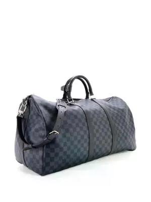LOUIS VUITTON Keepall Bandouliere Travel Bag - Blue