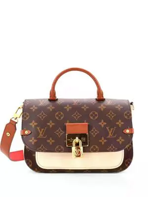 LOUIS VUITTON Vaugirard Handbag Monogram Canvas With Leather Satchel - Neutrals