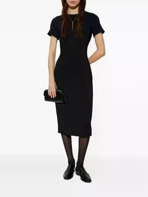 JIL SANDER Cady Short-sleeve Zip-fastening Midi Dress