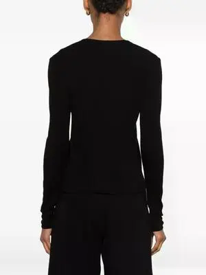 THE ROW Cresp V-neck Button-up Cardigan