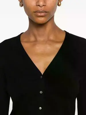 THE ROW Cresp V-neck Button-up Cardigan