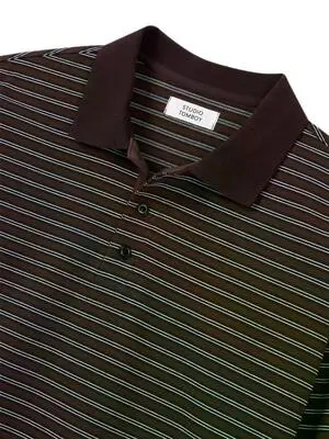 STUDIO TOMBOY Striped Long-sleeve Polo Shirt