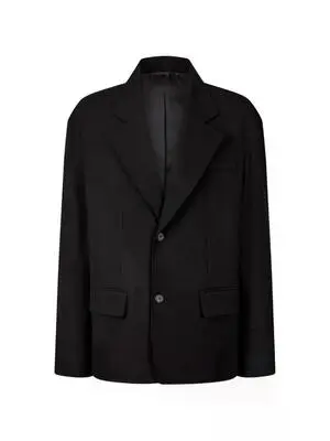 STUDIO TOMBOY Oversized Single-breasted Blazer - Black