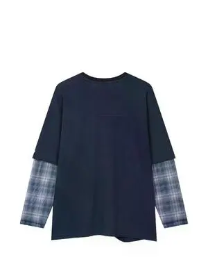 STUDIO TOMBOY Layered Distressed T-shirt - Blue