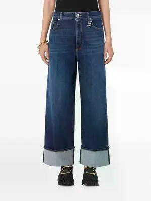 Sportmax Dufo Turn-up Wide-leg Jeans