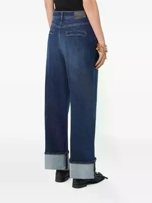 Sportmax Dufo Turn-up Wide-leg Jeans