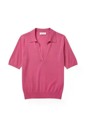 Gabriela Hearst Short-sleeve V-neck Top