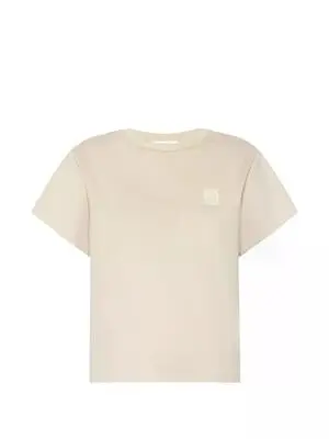 Max Mara Quagga Logo-embroidered T-shirt - Neutrals