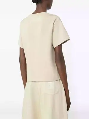 Max Mara Quagga Logo-embroidered T-shirt