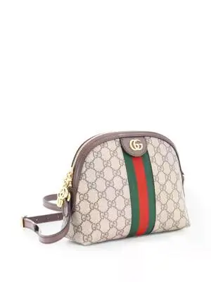 Gucci Ophidia Gg Coated Canvas Dome Shoulder Bag