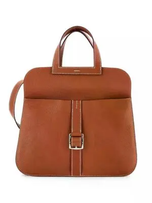 Hermès Halzan Bag Clemence 31 Shoulder Bag - Brown