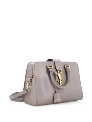 Saint Laurent Monogram Cabas Leather Baby Satchel