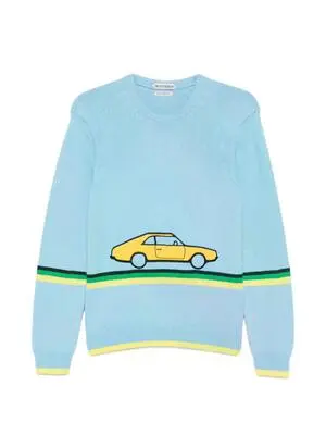 JW Anderson Car-patch Sweater - Blue