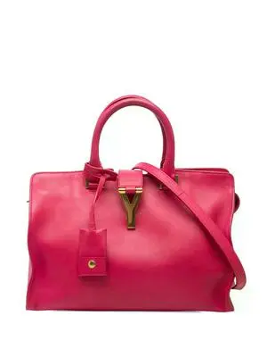 Saint Laurent 2012-2014 Small Calfskin Cabas Chyc Satchel - Pink