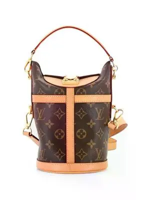 LOUIS VUITTON Duffle Handbag Monogram Canvas Bucket Bag