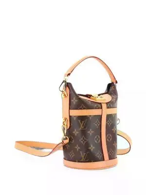 LOUIS VUITTON Duffle Handbag Monogram Canvas Bucket Bag