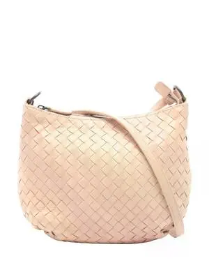 Bottega Veneta 2012-2026 Nappa Intrecciato Crossbody Bag - Pink