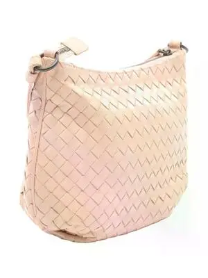 Bottega Veneta Nappa Intrecciato Crossbody Bag - Pink