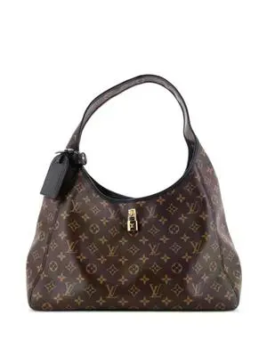 LOUIS VUITTON Monogram Canvas Shoulder Bag - Black