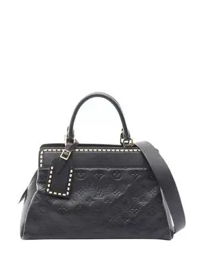 LOUIS VUITTON 2017 Monogram Empreinte Vosges Mm Satchel - Black