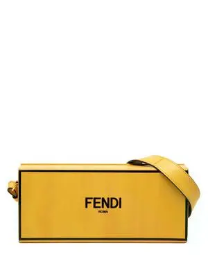 Fendi 2010-2026 Leather Horizontal Box Crossbody Bag - Yellow