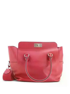 Hermès Toolbox Bag Evercolor 26 Satchel - Red