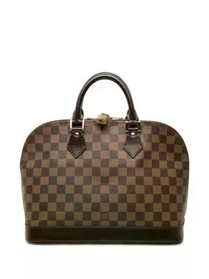 LOUIS VUITTON 2004 Damier Ebene Alma Pm Handbag - Brown