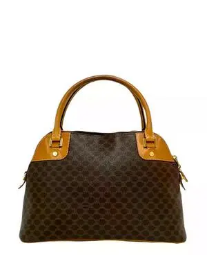 Celine 2000 Macadam Coated Canvas Satchel
