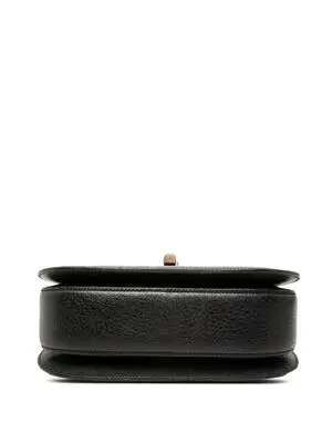 Gucci Grained Calfskin Bamboo Night Satchel - Black