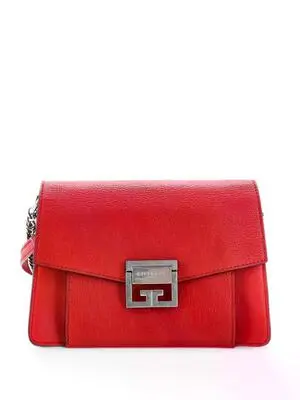 Givenchy Gv3 Flap Bag Leather Small Shoulder Bag - Red