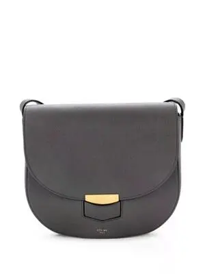 Celine Trotteur Grainy Leather Medium Crossbody Bag