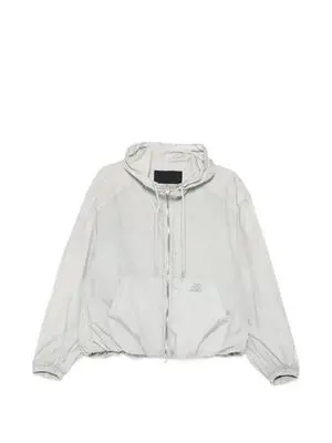 JUUN.J Logo-patch Hooded Jacket - Grey