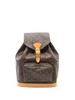 LOUIS VUITTON 1997 Monogram Montsouris Gm Backpack - Brown
